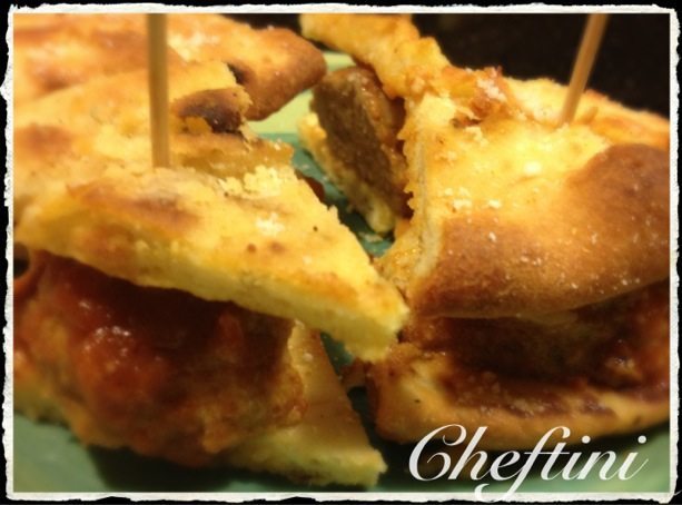 Meatball Sliders on Naan Bread - Cheftini