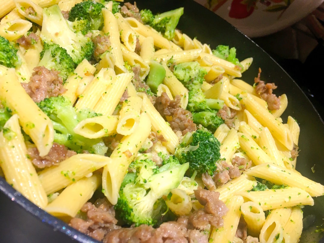 Penne with Sausage and Broccoli - Cheftini