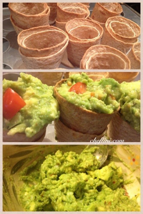 Tortilla Guacamole Cones - Cheftini