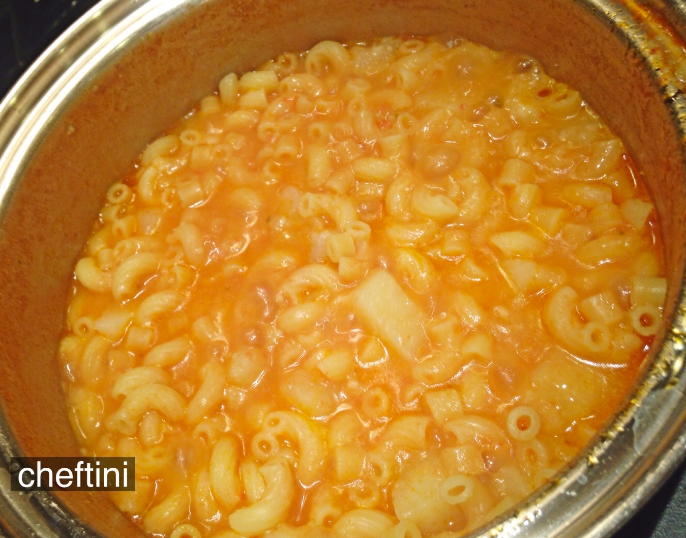 Pasta and Potatoes (Pasta Patane) - Cheftini