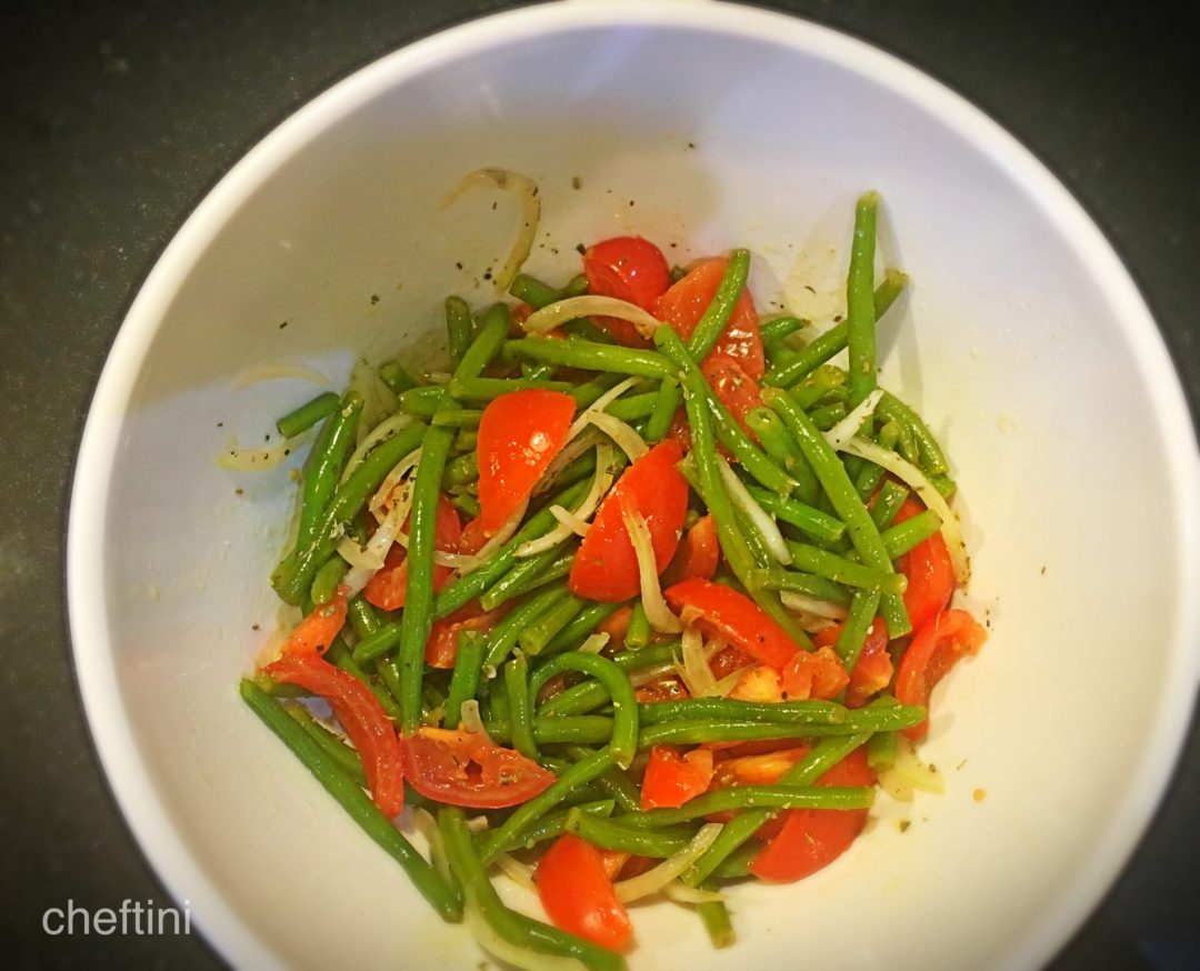 String Bean and Tomato Salad - Cheftini