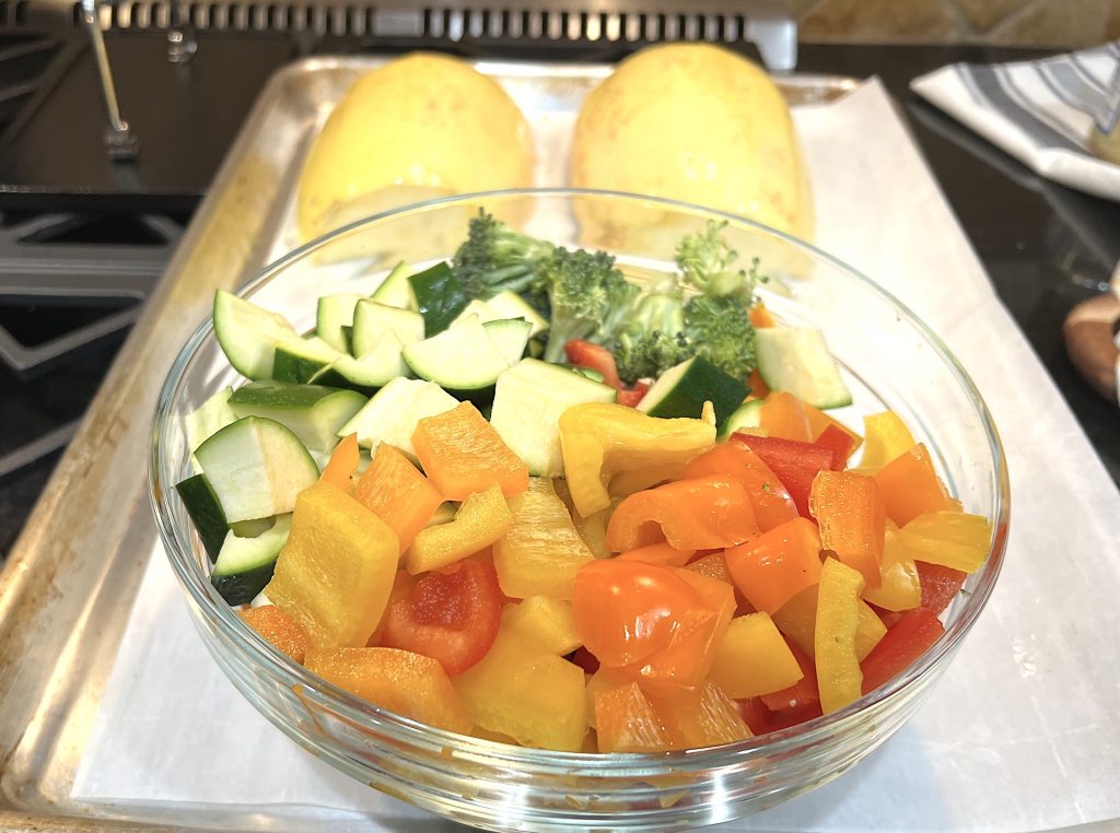 Sheet Pan Roasted Vegetable Spaghetti Squash - Cheftini