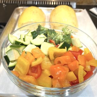 Sheet Pan Roasted Vegetable Spaghetti Squash - Cheftini