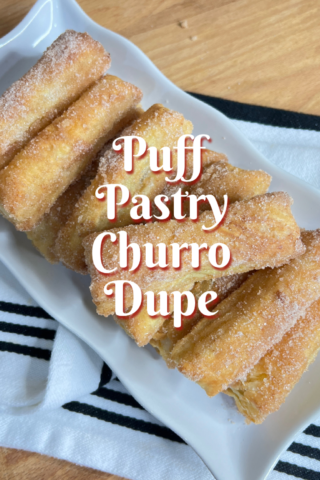 Easy Puff Pastry Churro Dupe - Cheftini