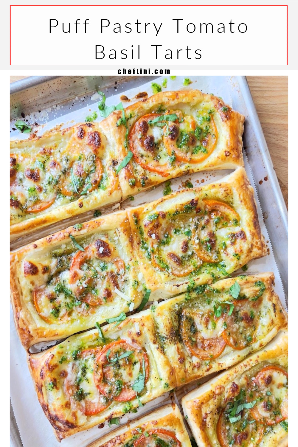 Puff Pastry Tomato Tarts - Cheftini
